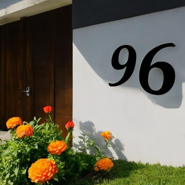 Large Custom Classic House Numbers Colours, Outdoor Front Door Flat ...