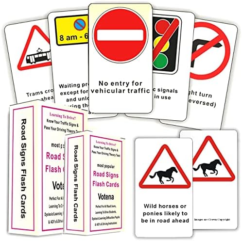 Theory Test Pass Road Signs Flash Cards 2024 UK– Practical and Easy To ...