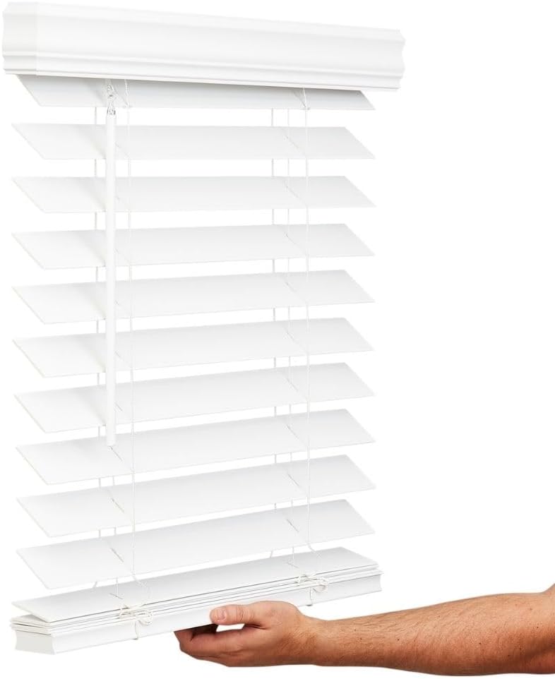 Amazon.com: Lotus & Windoware Cordless, 2-1/2 Inch Faux Wood Blind ...