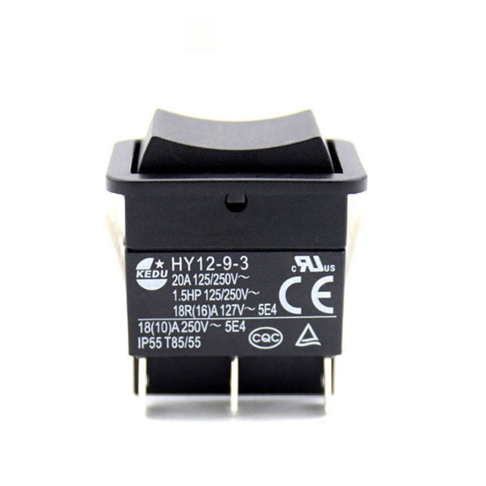 1pcs KEDU HY12-9-3 6 Pins Push Button On Off On Rocker Switch ...