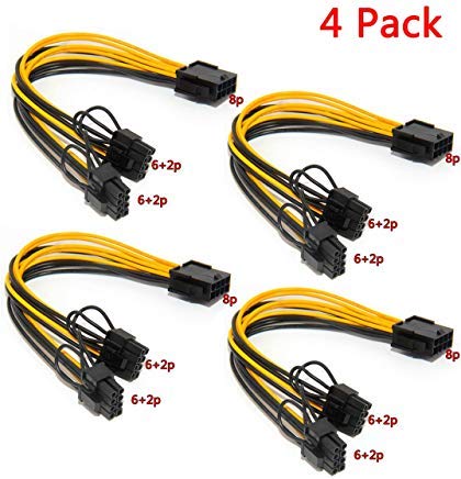 Amazon.com: Ebanku CPU 8pin to Graphics Video Card Double PCI-E 8Pin ...