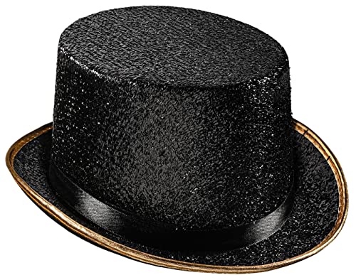 Dress Up America Top Hats for Adults - Shiny Tuxedo Hat for Men and ...