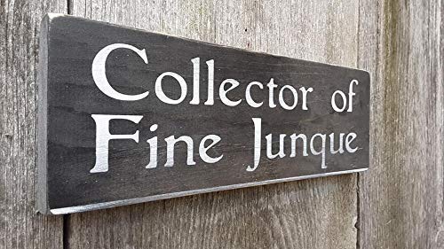 Amazon.com: Collector of Fine Junque vintage look Painted Wood Sign ...
