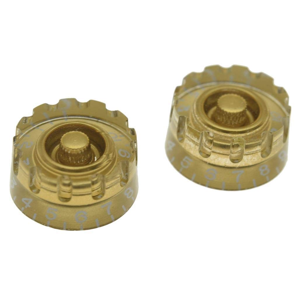 Amazon.com: Dopro 2pcs USA(Imperial) LP Guitar Knurled Speed Dial Knobs ...