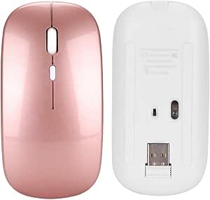 Silent M80 2.4G Wireless Ergonomic Rechargeable Mouse for PC with USB ...