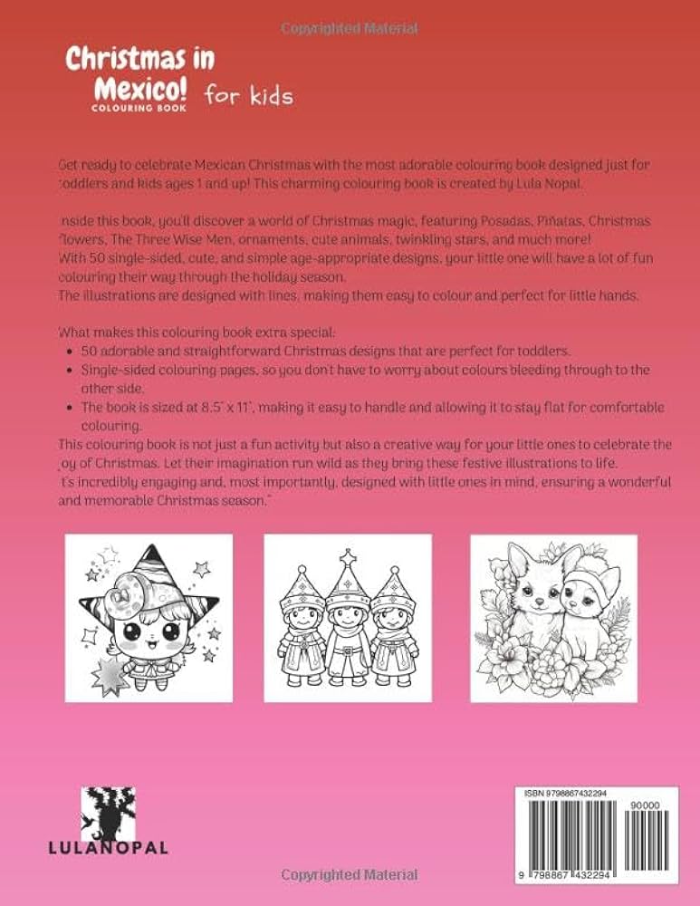 mexican christmas coloring pages