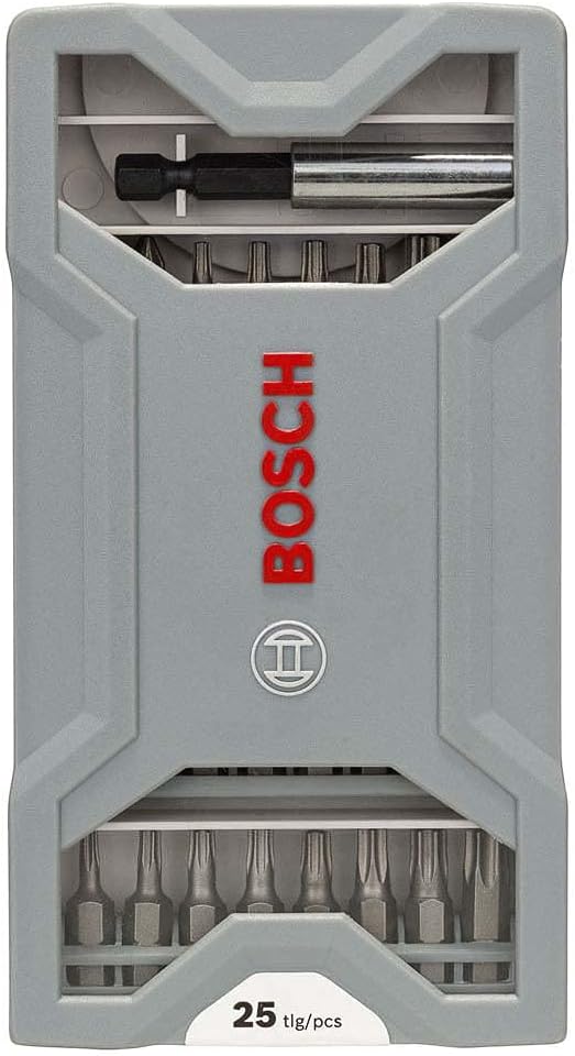 Bosch Professional 25 pcs. Screwdriver Bit Set Extra Hard (PH-, PZ-, T ...
