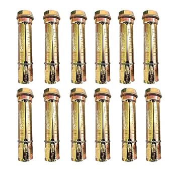 Rawl Bolts, 12Pcs M8*60 Expansion Screw Bolts, Hex Nut Bolt Sleeve ...