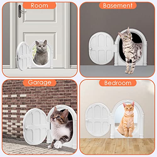 SlowTon Cat Door Interior Door - 9.4×10.8in No-Flap Kitty Door for ...