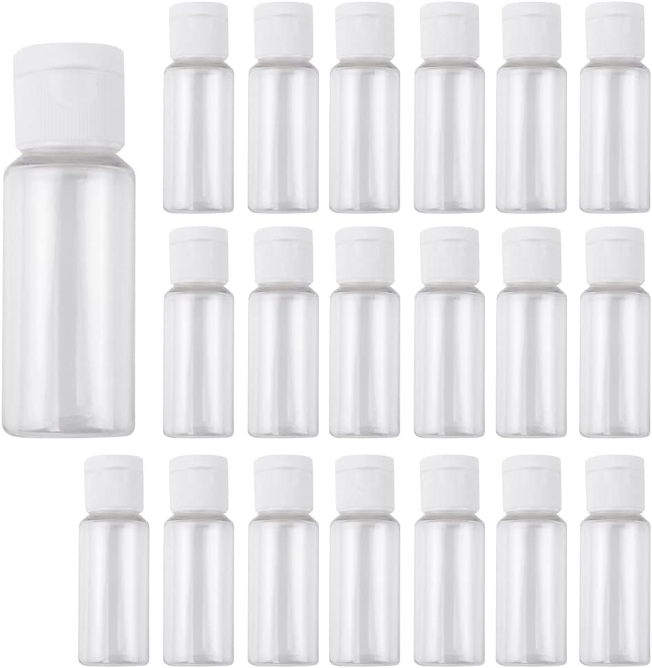 50 piezas de botellas de viaje transparentes de 5 ml, botecitos de ...
