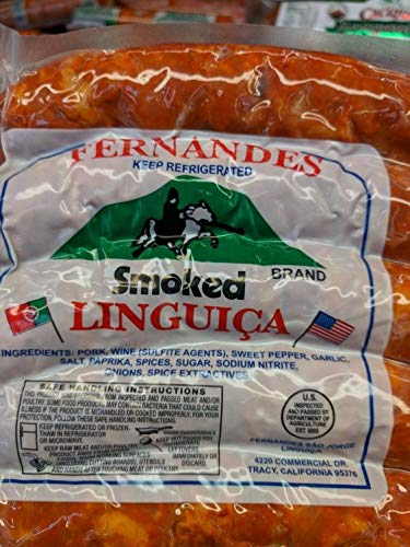 Amazon.com: Fernandes Smoked Mild Linguica Sausage 16 Oz (4 Pack ...