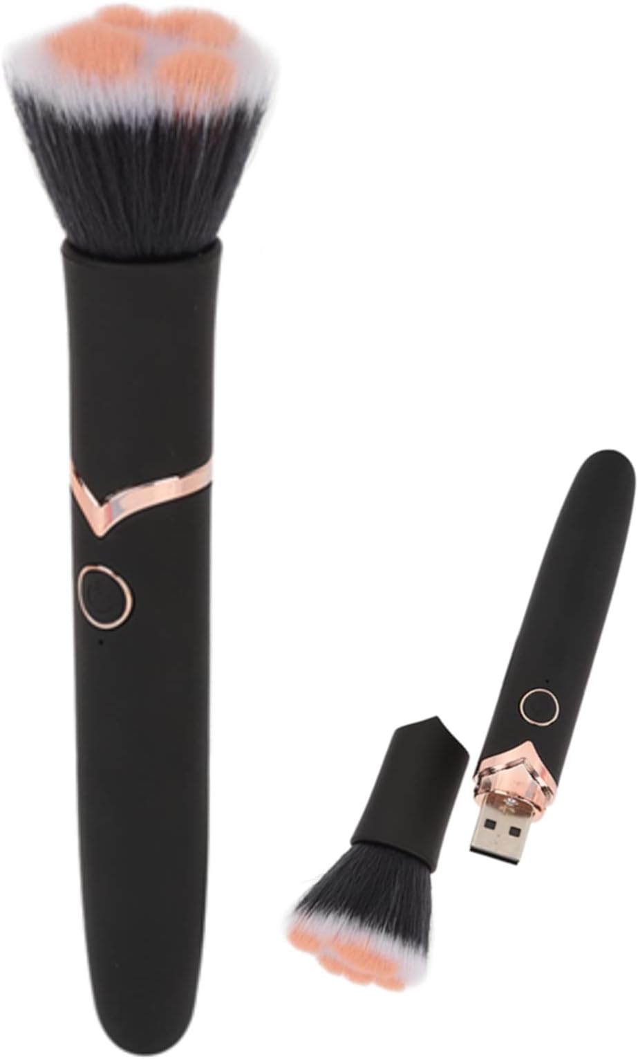 Amazon.com: Electric Makeup Brush, 10 Gears Vibration Massage Brush ...