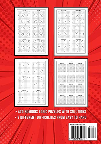 Snapklik.com : Numbrix Puzzle Books For Adults: Numbricks Math Logic ...