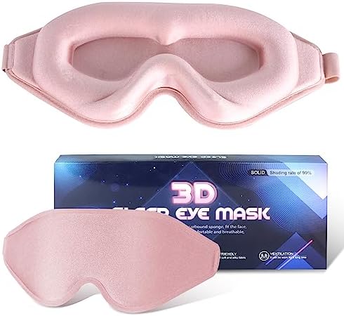 Amazon.com: 3D Contoured Sleep Mask for Women Men,Effective Light ...