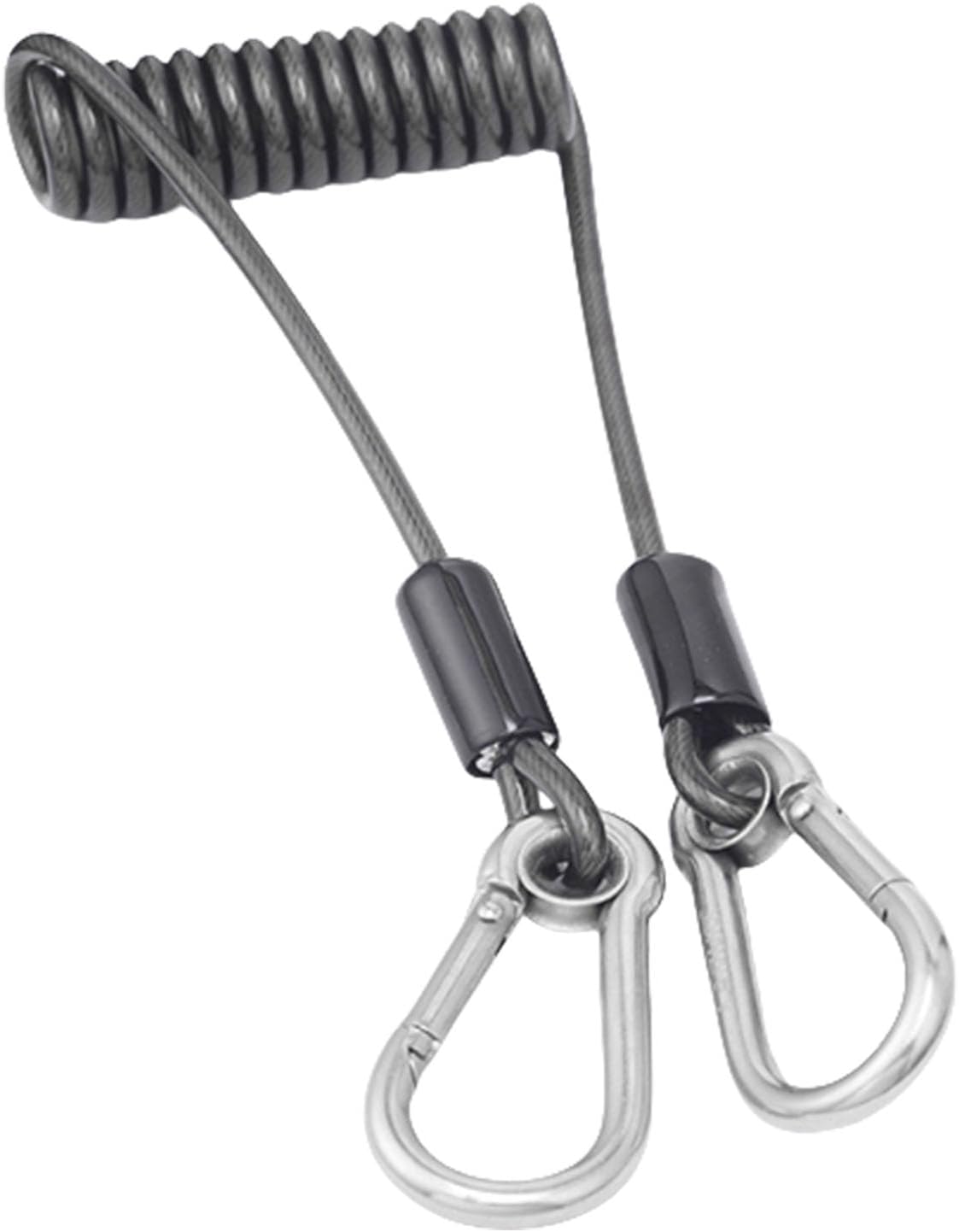 Limtula Retractable Fishing Lanyard Spirals Coil With Carabiner Fishing ...