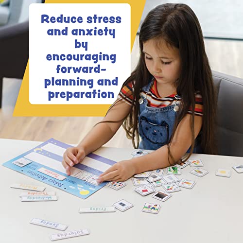 Today’s Activities Daily Routine Visual Timetable Magnetic Tile Chart ...