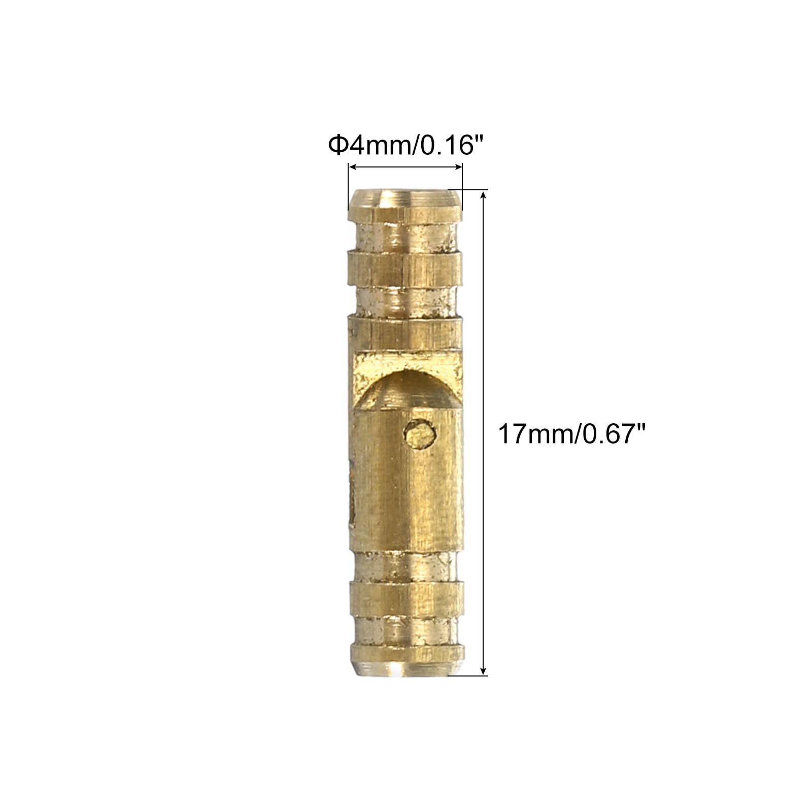 uxcell Invisible Brass Barrel Hinges, 24pcs 4x17mm Brass Concealed ...
