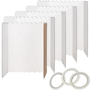 Amazon.com : Trifold Poster Board 5 Pack Tri Fold Display White Poster ...