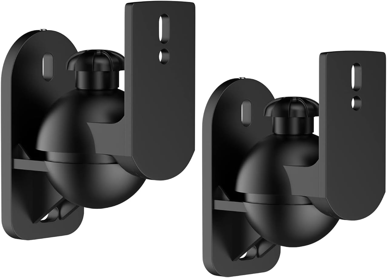 Amazon.com: Saifsmart Adjustable Speaker Wall Mount Holder, Bookshelf Speaker Wall Mount ...