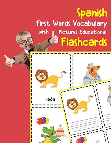 Buy Spanish First Words Vocabulary with Pictures Educational Flashcards ...