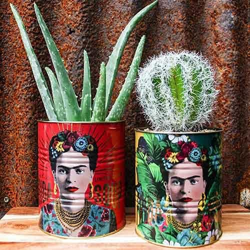 Frida Kahlo Tins by Temerity Jones | Set of 2 Decorative Storage Tins ...