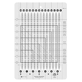 Amazon.com: Creative Grids Stripology Mini Slotted Quilting Ruler ...