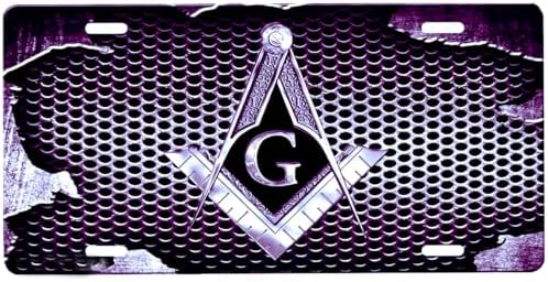 Amazon.com: License Plate Frames Masonic License Plate : Automotive