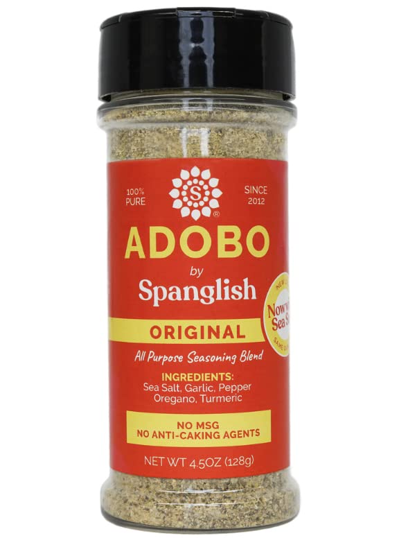 Amazon.com : Spanglish Adobo All Purpose Seasoning With Sea Salt, 4.5 ...