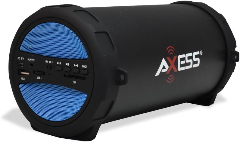 Amazon.com: Axess Speakers Bluetooth Wireless Portable — at Home, Car ...