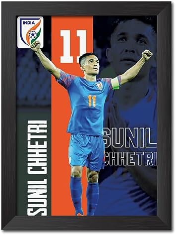 TenorArts Sunil Indian Captain Football Poster Laminated Poster Framed ...