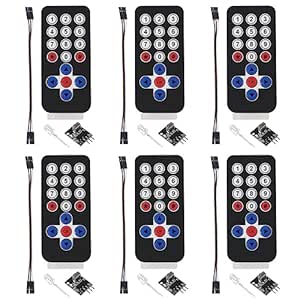MELIFE 6pcs Infrared IR Wireless Remote Control Module Kits DIY Kit ...