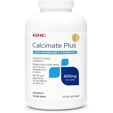 Amazon.com: GNC Calcium Citrate Plus Magnesium & Vitamin D-3 800 mg ...
