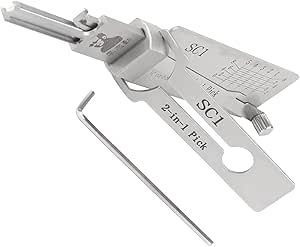 SC1 2-in-1 Professional Lock Pick & Hook Set for Door Lock Maintenance ...