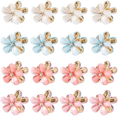 Amazon.com : QIUTIMIY Small Flower Hair Clips for Women 16PCS Colourful ...