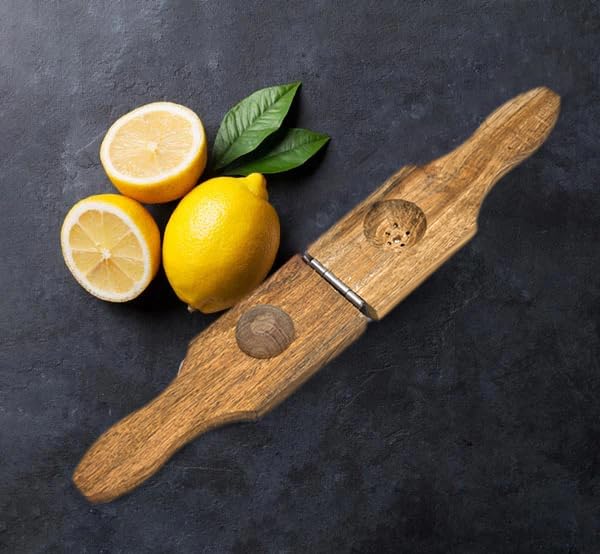 Buy OGGN Mango Wood Lemon Squeezer Nimbu Nichod Ras for Home ...
