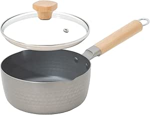 Amazon | every U. アルミ製 雪平鍋 ガラス蓋付 Daikin Silkware ガス火/IH対応 両側注ぎ口 片手鍋 行平鍋 軽量 さびにくい ミルクパン ソースパン ...