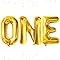 Amazon.com: KatchOn, Gold One Balloon for First Birthday - 32 Inch ...