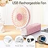 Amazon.com: Mudder Rhinestone Handheld Fan Crystal Bling Mini Personal ...