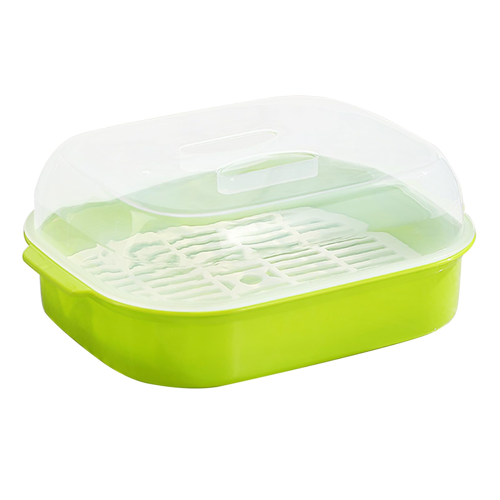 Amazon.com: Plastic 1-Tier Microwave Steamer Heating Steamer, Vegetable ...