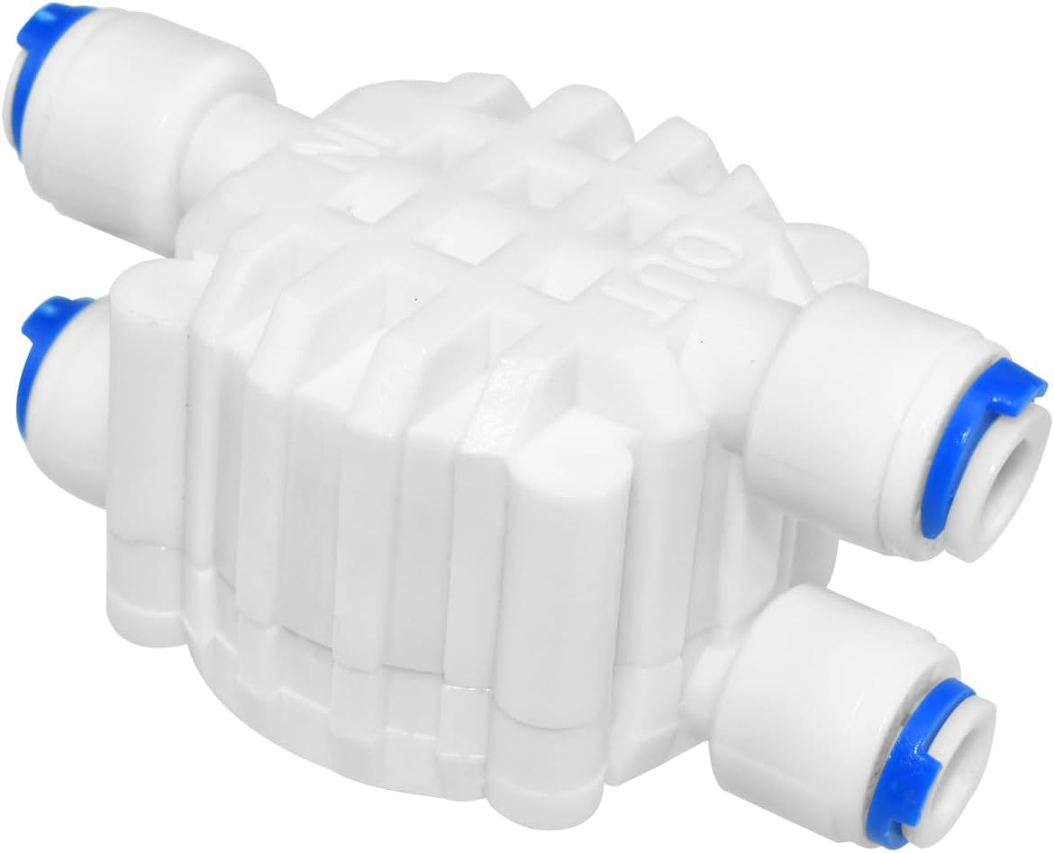 Amazon.com: 1/4 Inch Tube Automatic Shut Off Valve, with Quick-Connect ...