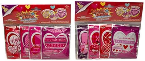 Amazon.com: Wack-a-pack Valentines Day Balloons (Set of 2 Packs of 4 ...