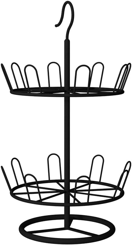 Amazon.com: TANGGU Spinning Round Shoe Organizer Rack,Revolving Shoe ...