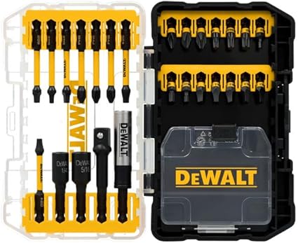 DEWALT 26-Piece Flextorq Drive Bit Set, Magnetic Fastener Bits with ...