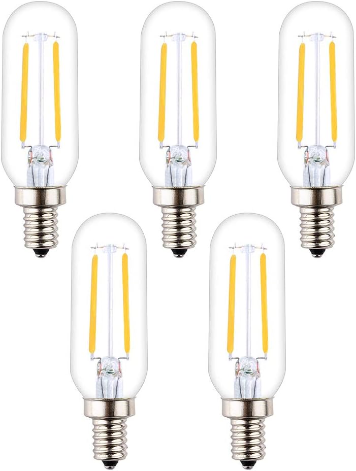 LiteHistory Dimmable T6 led Bulb 25W Candelabra led 2700K Clear 200lm ...