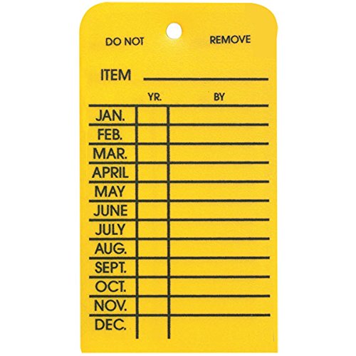 Plastic Inspection Tag (One Year Only) (80 Pack) : Amazon.in ...