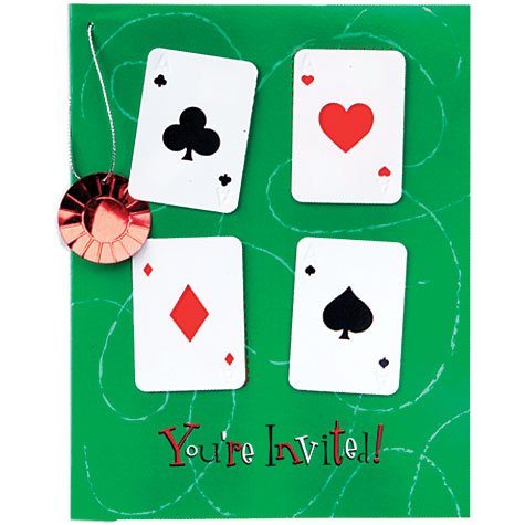 Card Party Dangler Invitations 8ct : Amazon.in: Toys & Games