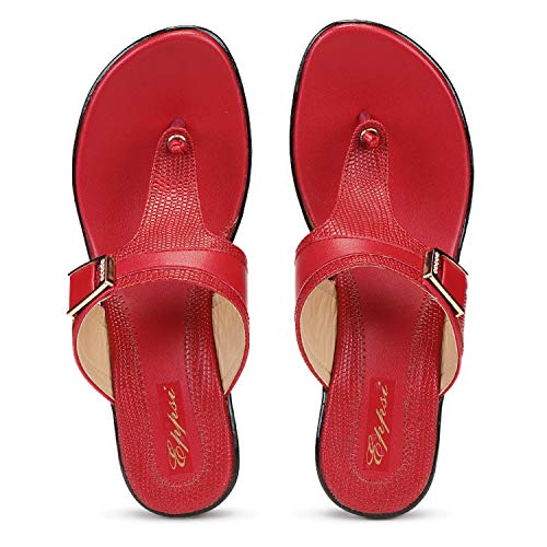 Eppsi Women (Girl) Synthetic Leather Lifestyle Wedges 37-41 EU Red ...