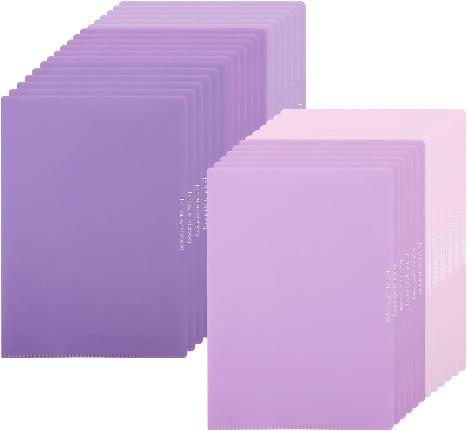 Amazon.com : PATIKIL L Type Folders 50 Pack A4 Plastic File Project ...