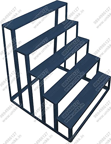 Unikk 5 Steps Golu Stand 3 feet Width of Steel Metal with Regular ...