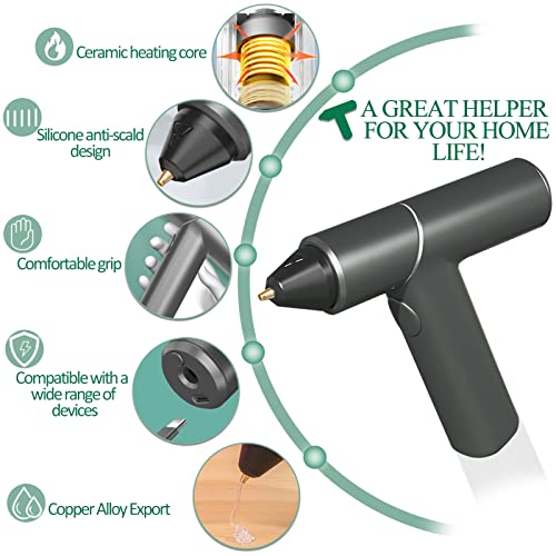 Heat Gun kit with 20 Heating rods Melting DIY Art Quick Home Repair ...